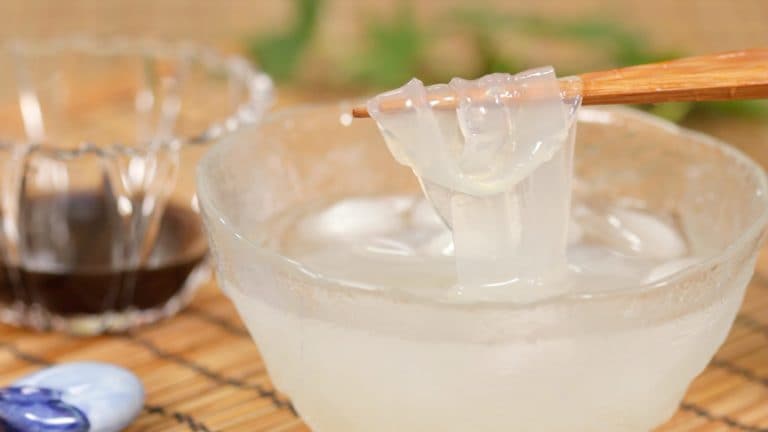 Kuzukiri and Kuromitsu Syrup Recipe - Cooking with Dog