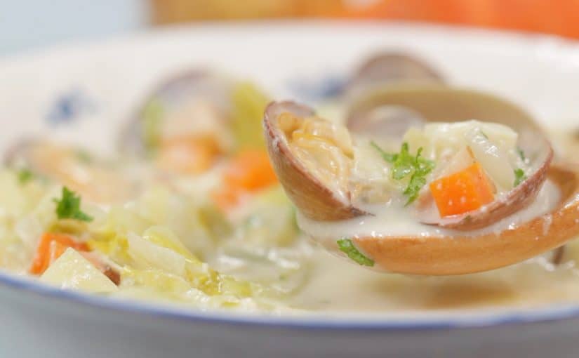 Clam Chowder Recipe (Winter Soup with Seasonal Clams and Vegetables ...