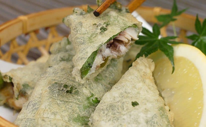 Shiso Wrapped Sardines Recipe (Deep-Fried Sardines Marinated with ...